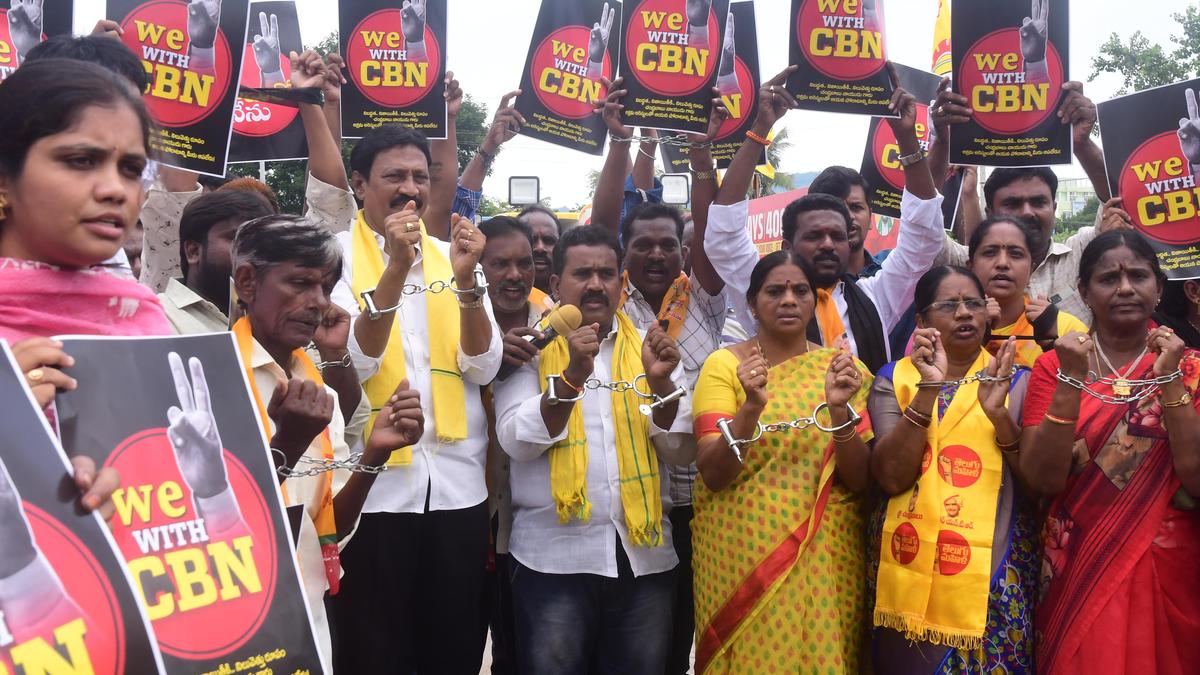 Police probe use of handcuffs by TDP leaders during protest against ...
