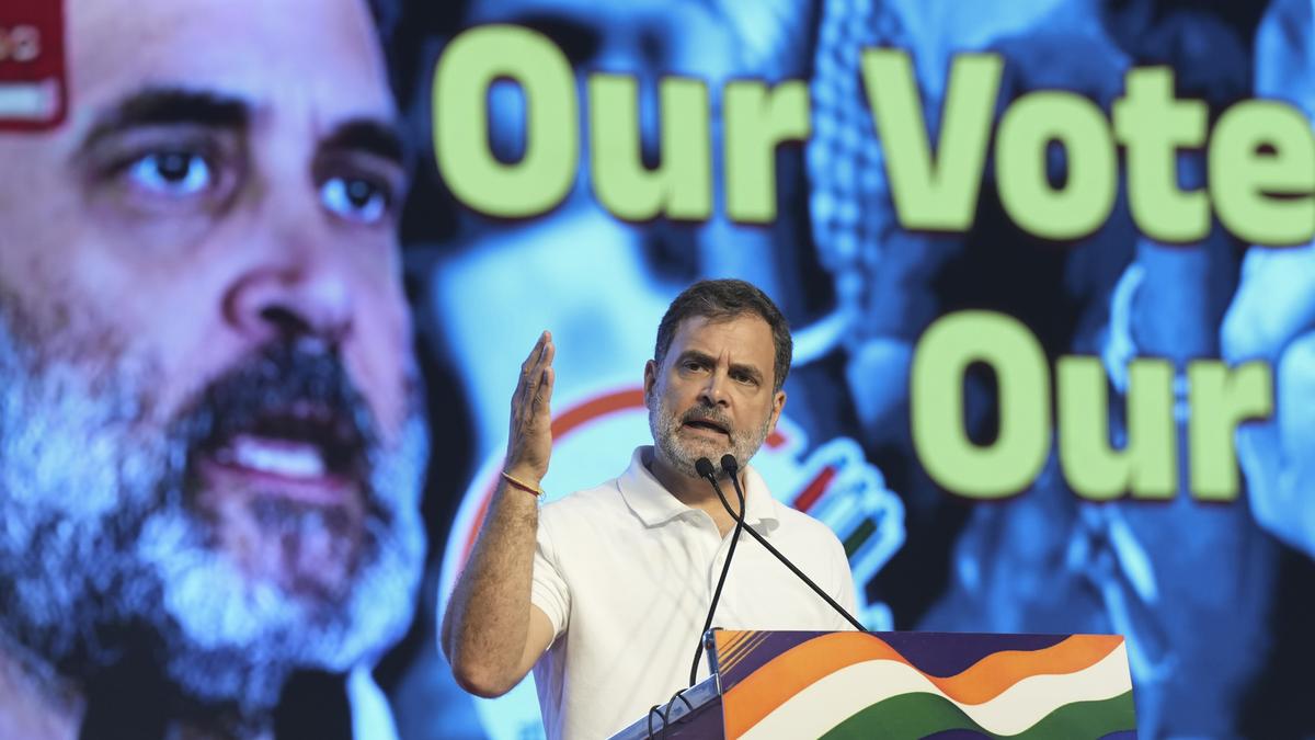 Rahul Gandhi slams ECI for colluding with BJP to carry out ‘vote theft’; calls SIR ...