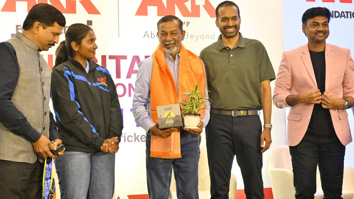 Cricketer Trisha felicitated, says playing for India is her aim - The Hindu