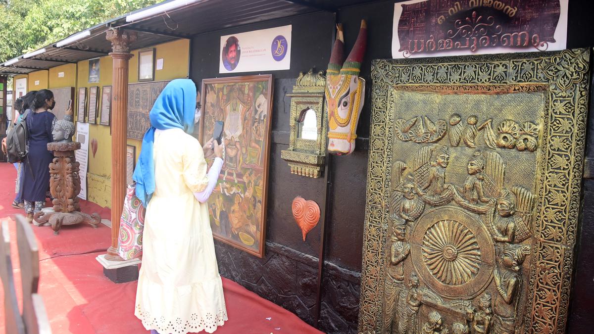 An artistic tribute to Dharmapuranam and O.V. Vijayan - The Hindu