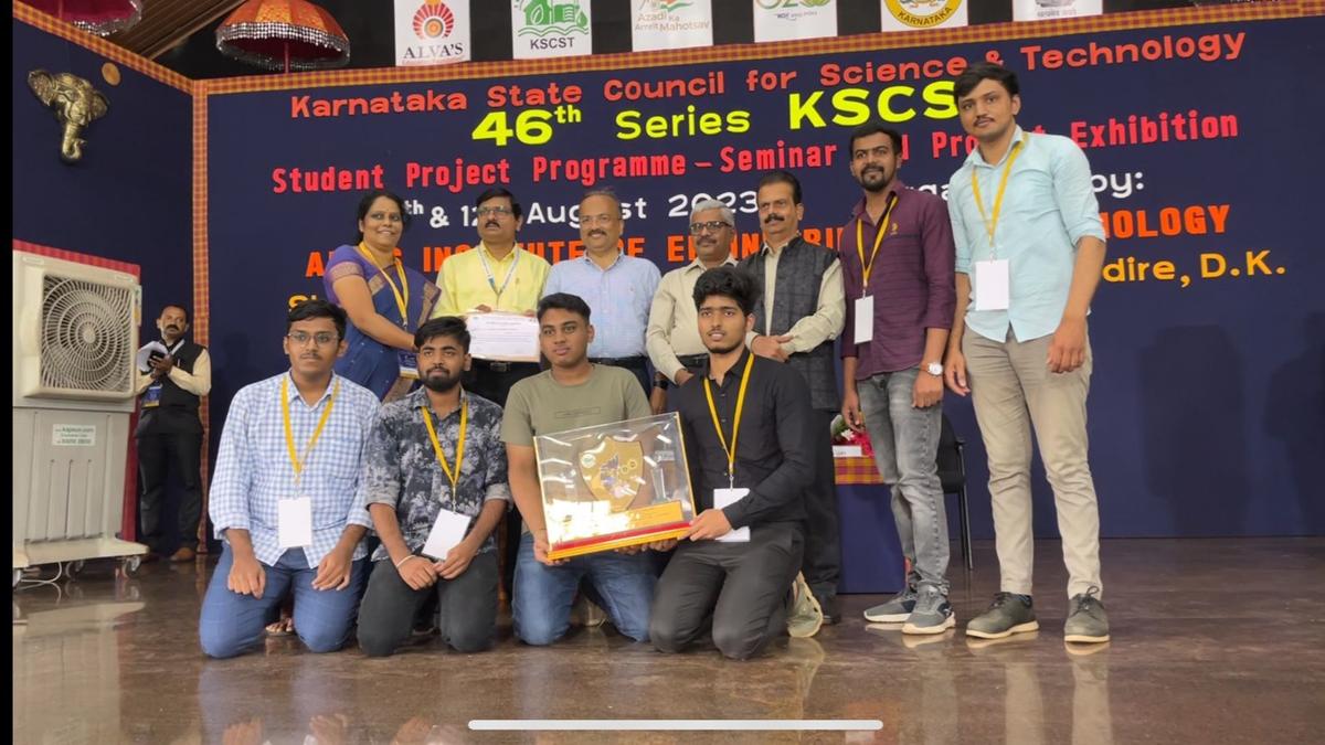RVCE team bags best performing college award at 46th KSCST State-level ...