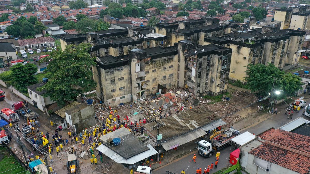 Condemned building used by homeless people falls in Brazil, killing 14 ...