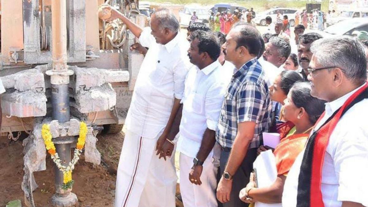 65 borewells in 27 village panchayats of Radhapuram union to be sunk in ...
