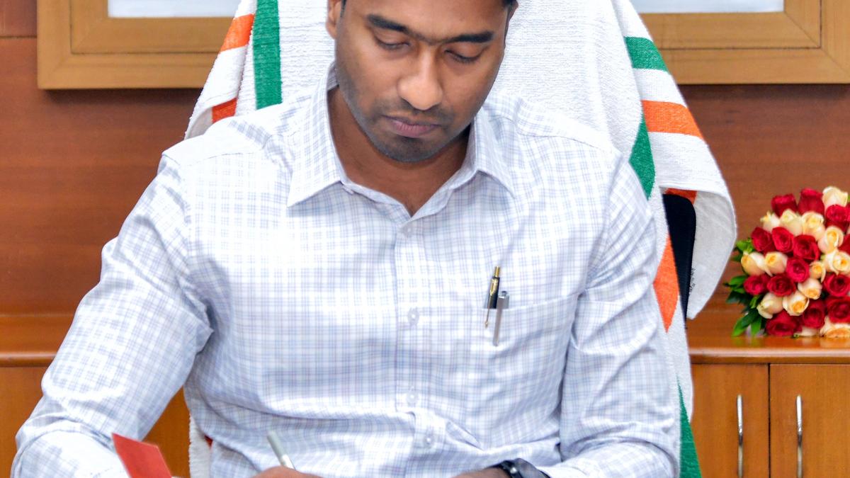 Arjun Pandian takes charge as Thrissur Collector - The Hindu