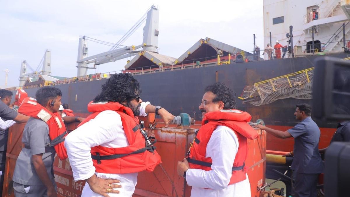 Pawan Kalyan orders seizure of West-Africa bound ship loaded with 38,000 MT of rice at Kakinada ...