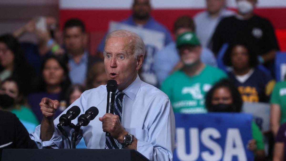 Biden rallies for Democrats, slams 'semi-fascism' in GOP - The Hindu