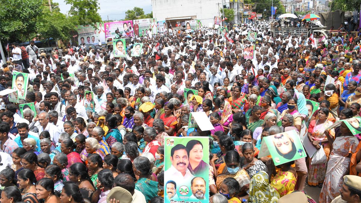 AIADMK launches ’dharmayudh’ against OPS - The Hindu