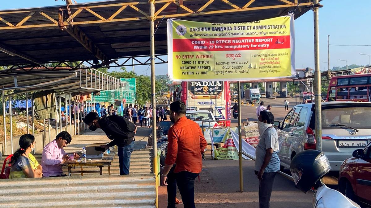 DK to remove RTPCR checking booths at border check posts - The Hindu