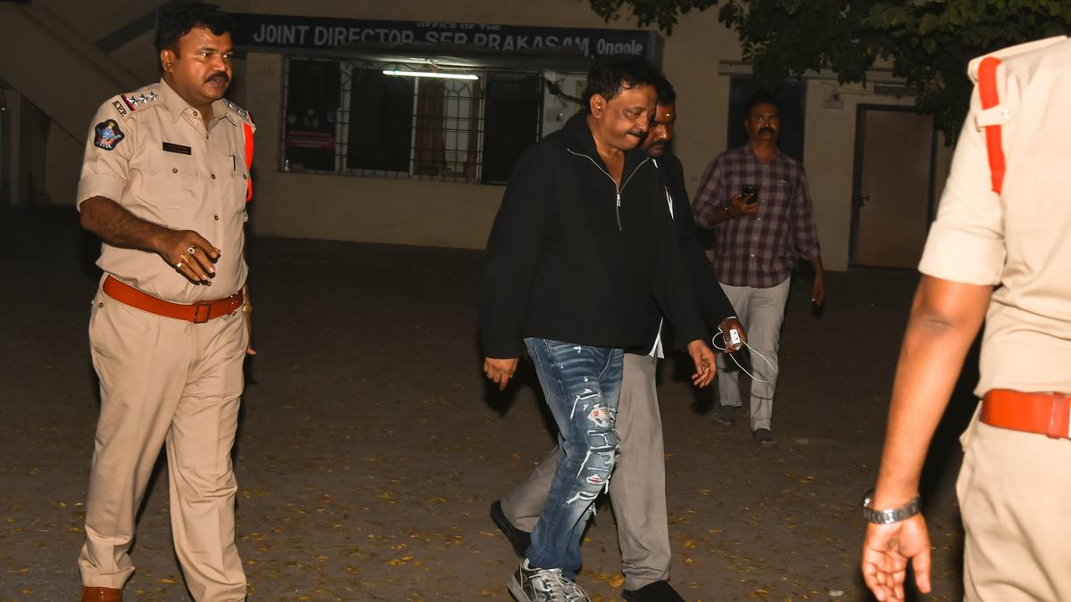 Ram Gopal Varma questioned for nine hours at Ongole police station - The Hindu