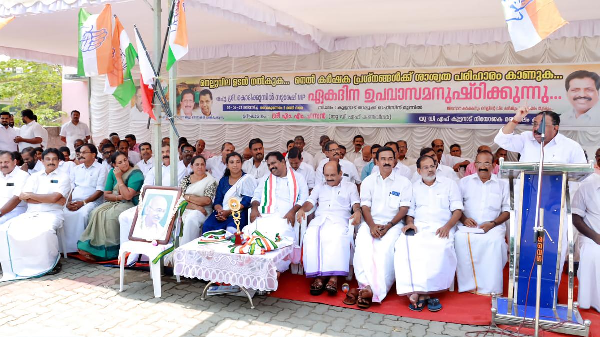 MP stages hunger strike seeking procurement price for farmers - The Hindu