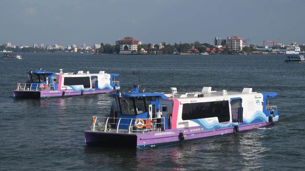 Bid for 55 Water Metro boats to be finalised by February - The Hindu