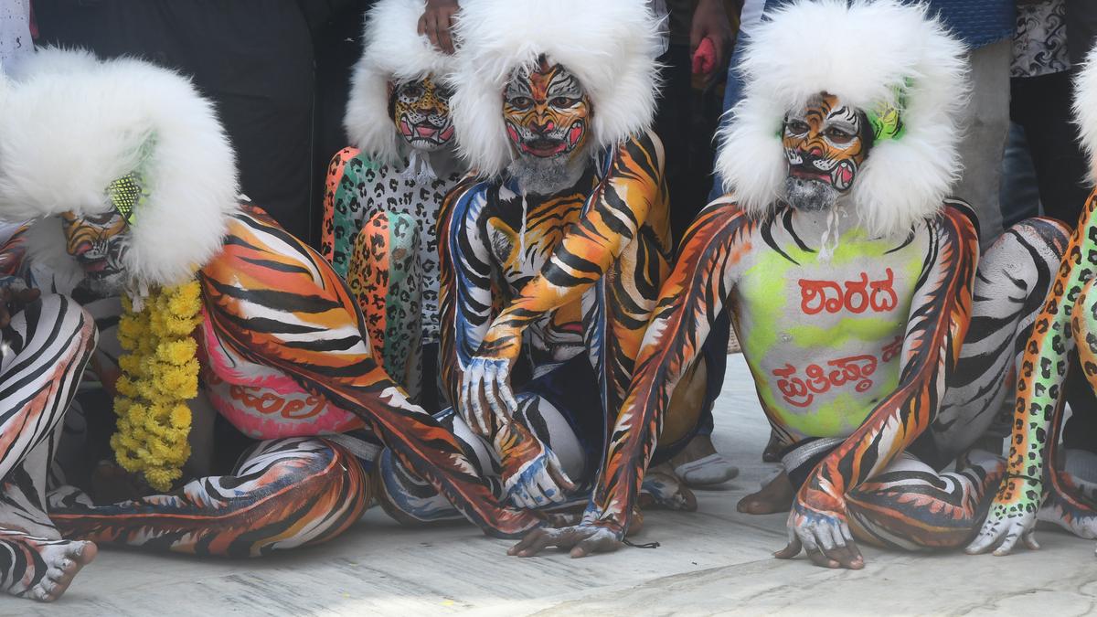 When tigers dance for Dasara - The Hindu