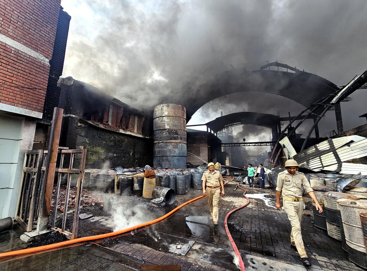 massive fire guts many houses in Uttar Pradesh Budaun - The Hindu