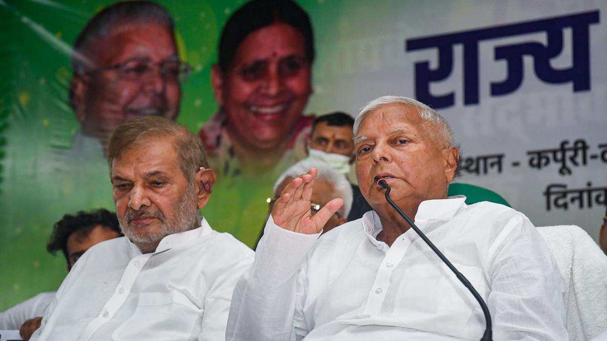 RJD chief Lalu Prasad slams Home Minister Shah for attacking Bihar govt - The Hindu