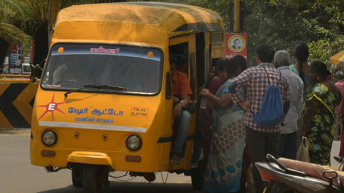 Share autos pack in passengers to make ends meet - The Hindu