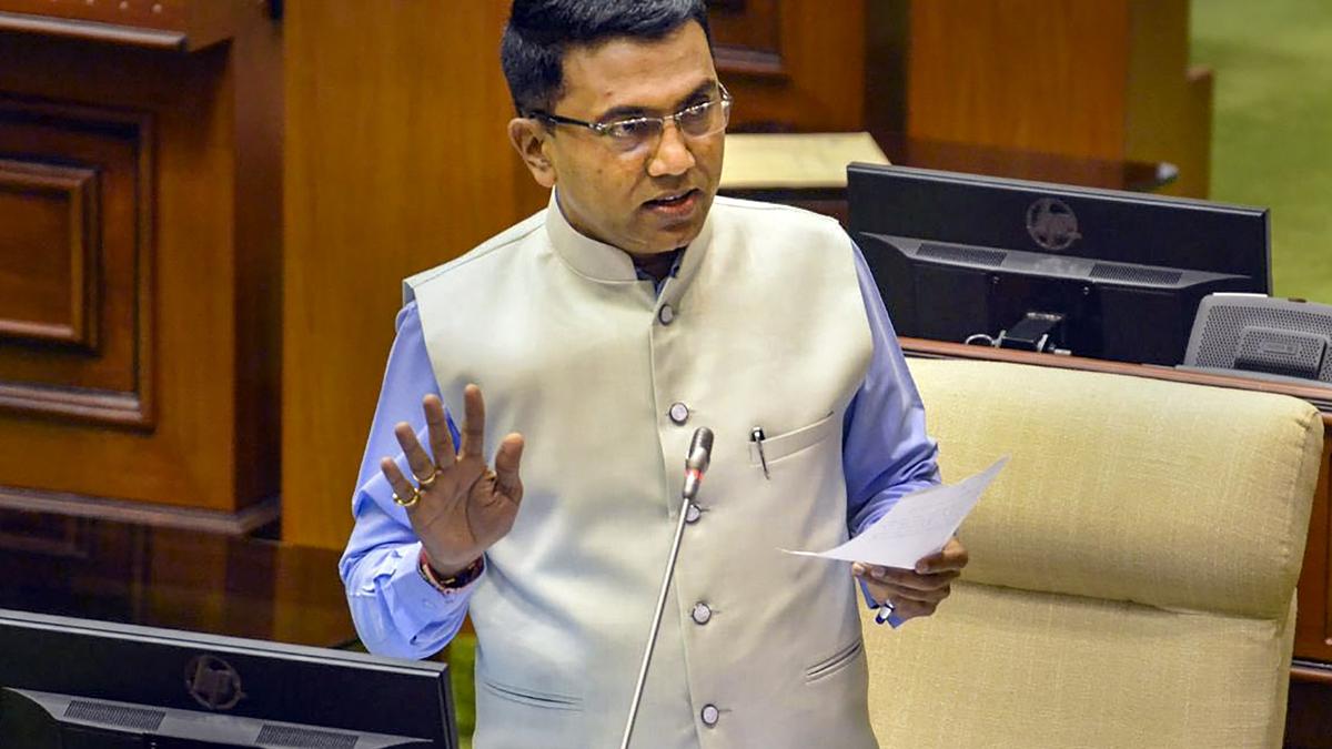 Goa government won't compromise on Mahadayi issue: CM Sawant - The Hindu