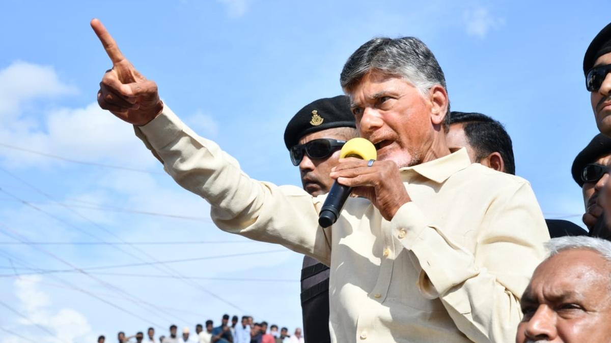 TDP chief Chandrababu Naidu harps on Modi’s ‘once again appeal - The Hindu