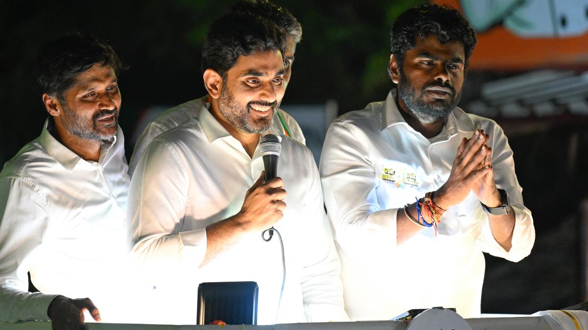 Elect Annamalai, accelerate Coimbatore’s growth, says TDP leader Nara Lokesh - The Hindu