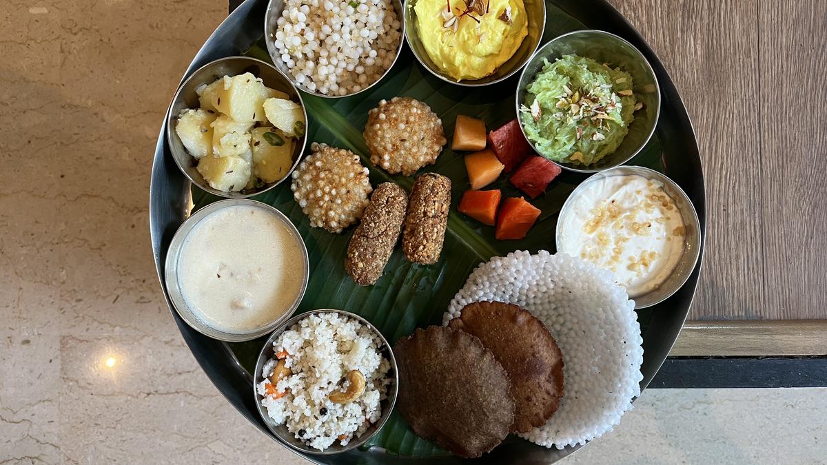 The satvik thali at Courtyard Marriott for Navratri - The Hindu