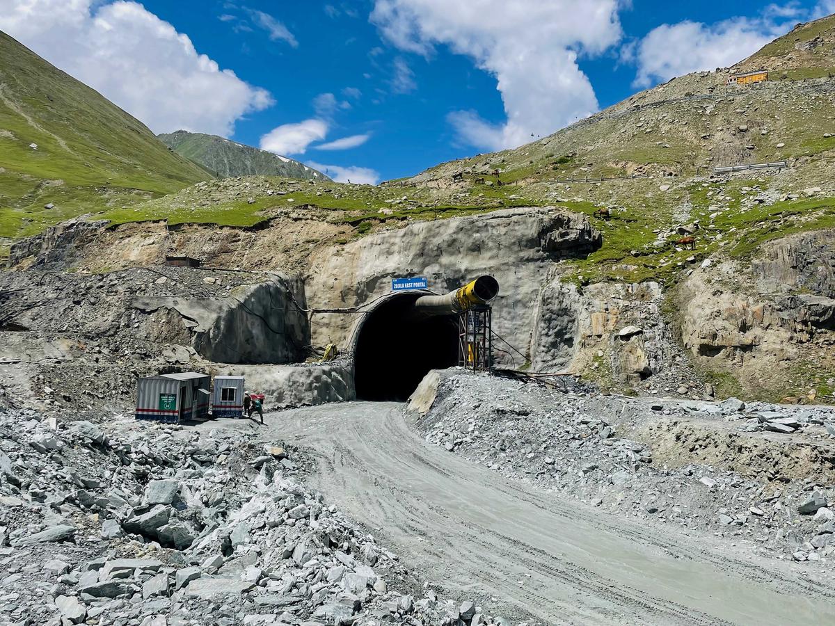 Zojila tunnel construction | 40% work over; terrain, weather challenges push completion deadline ...