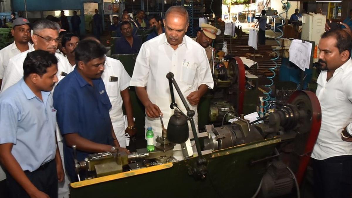 Speaker visits manufacturing units at Nanguneri AMRL Hitech City - The ...