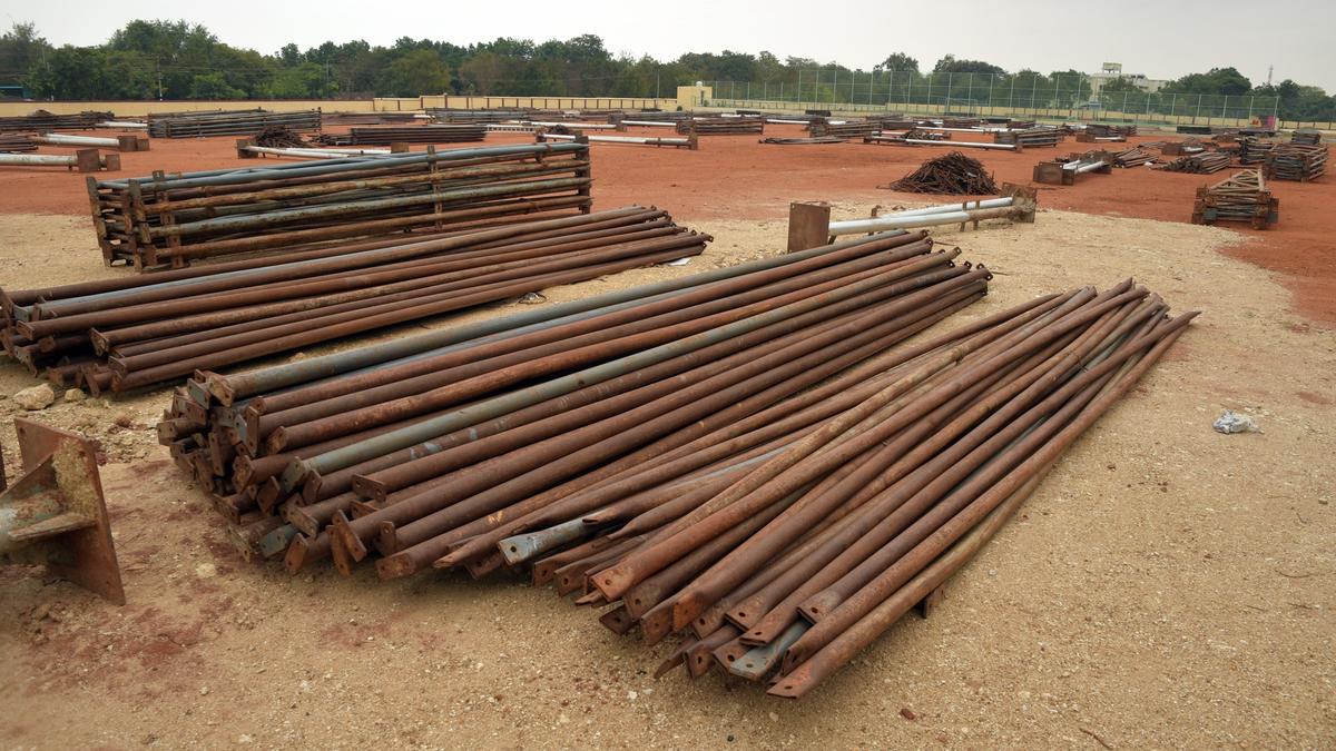 Portion of Anna stadium complex in disarray - The Hindu