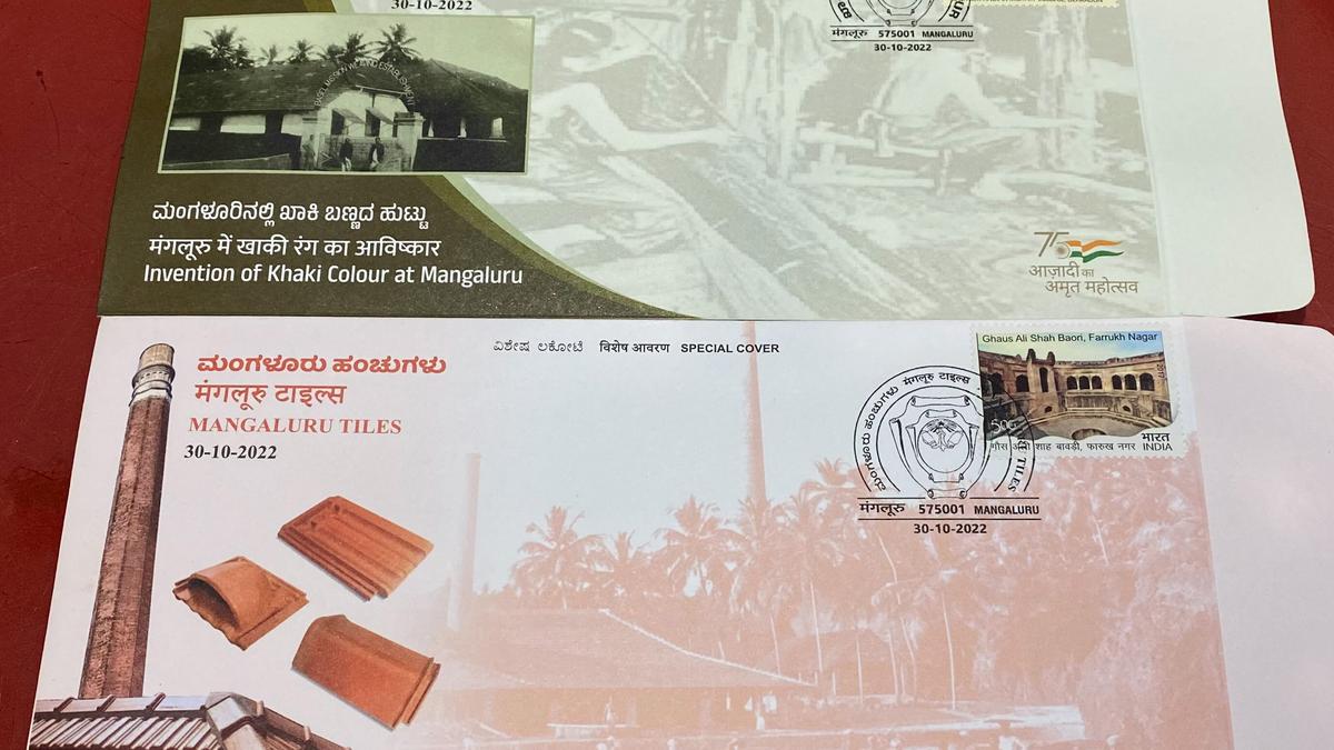 Special Postal Covers on Invention of Khaki and Mangalore Tiles ...