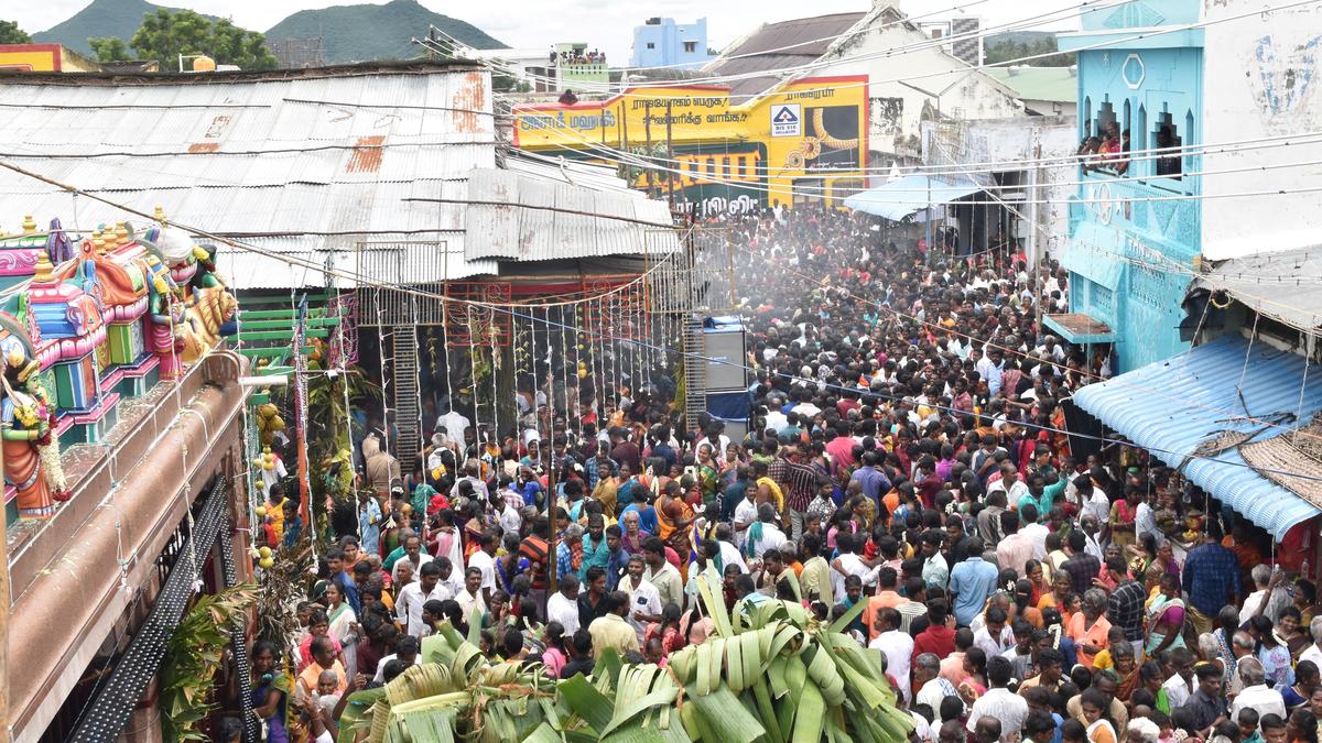 Kumbabishekam of Natham Mariamman temple performed - The Hindu