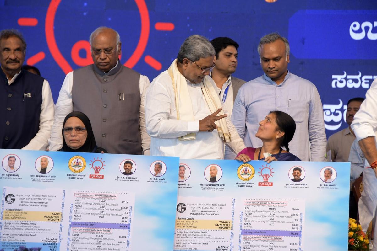 At Gruha Jyothi launch, Karnataka CM says Cong guarantees will not hurt ...