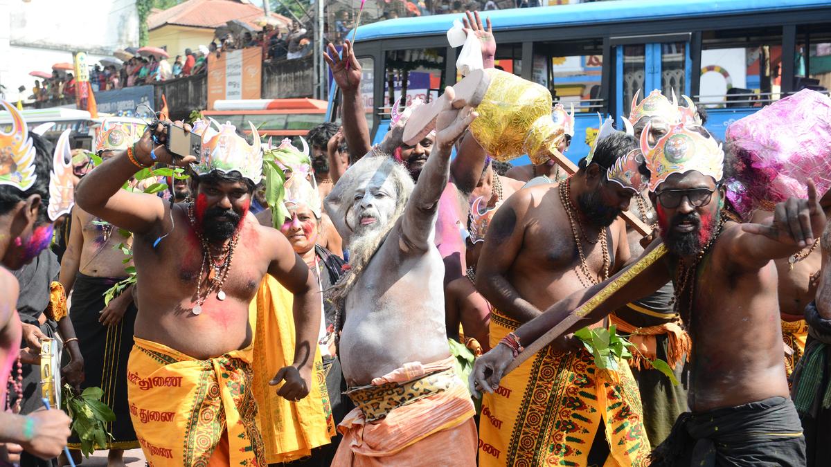 Petta Thullal held with traditional gaiety at Erumely - The Hindu