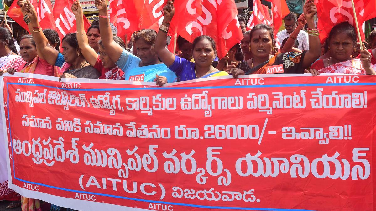 Municipal workers in Andhra Pradesh to continue strike as talks with ...