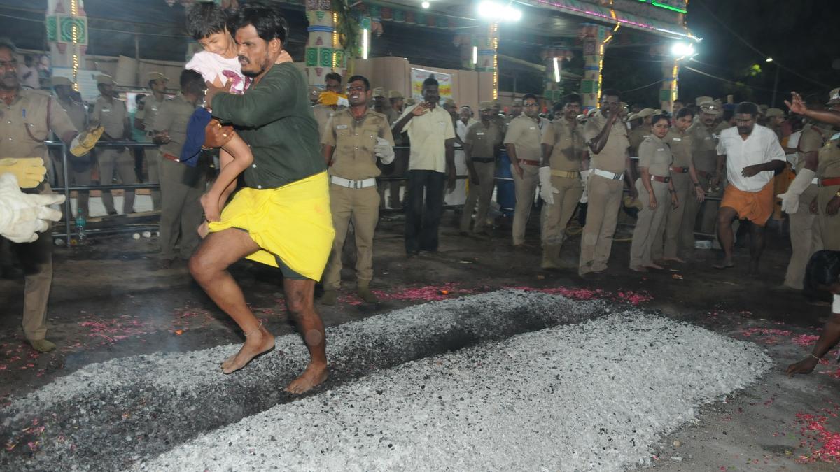 Large number of devotees participate in kundam festival at Bannari ...