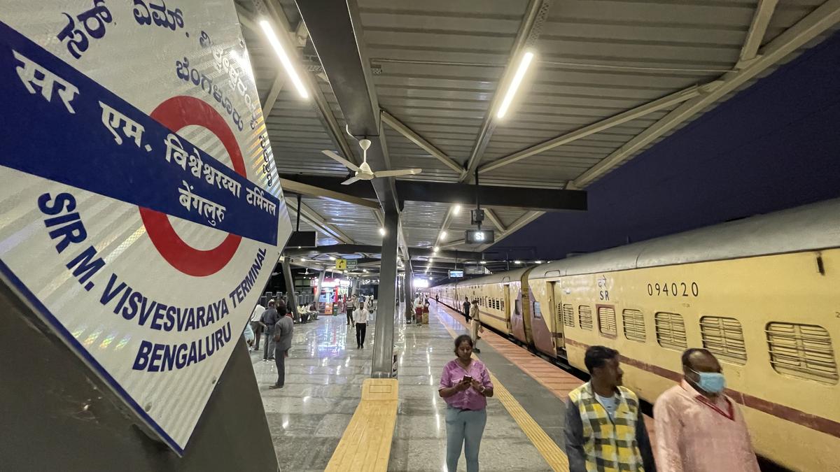Eight pairs of trains to be shifted to Visvesvaraya Terminal - The Hindu