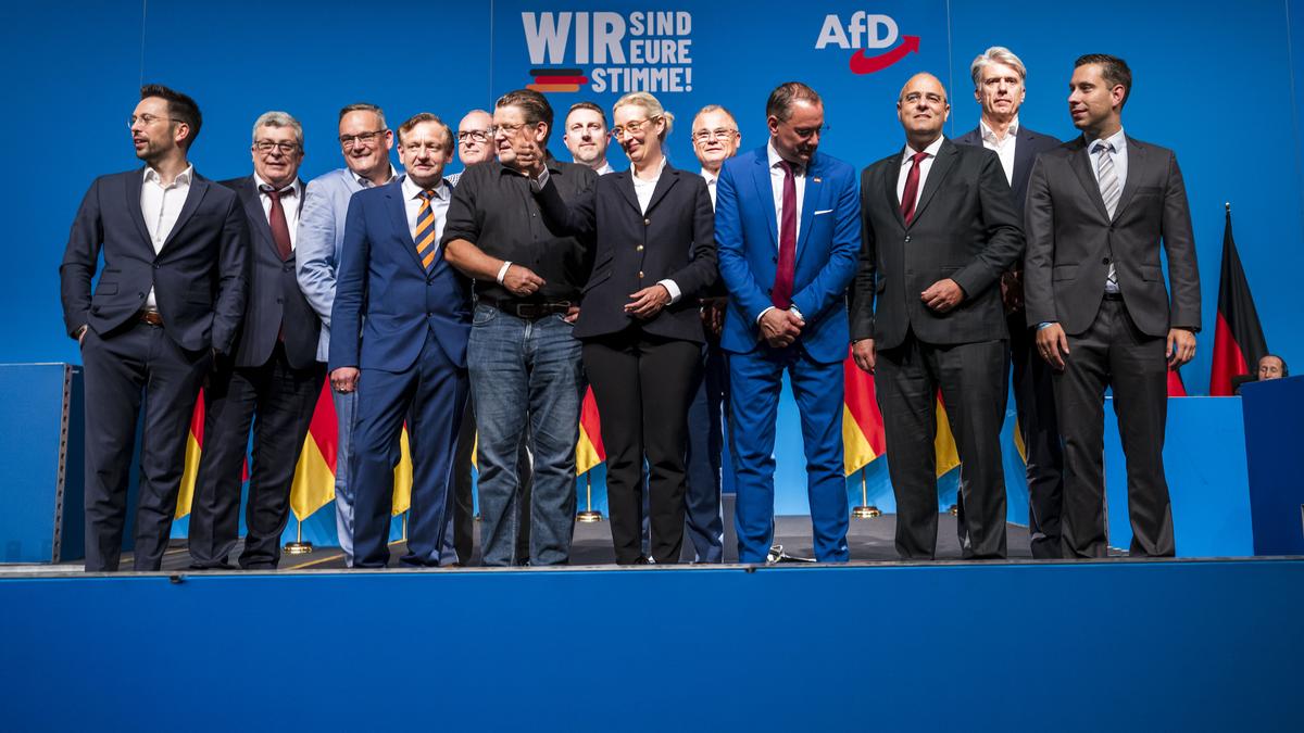 German far-right party re-elects its leaders after election gains ...