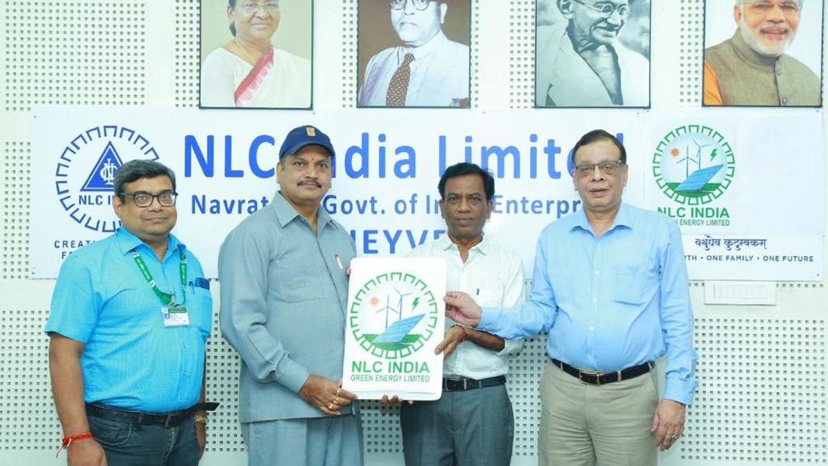 NLCIL unveils logo of NLC India Green Energy Ltd. - The Hindu