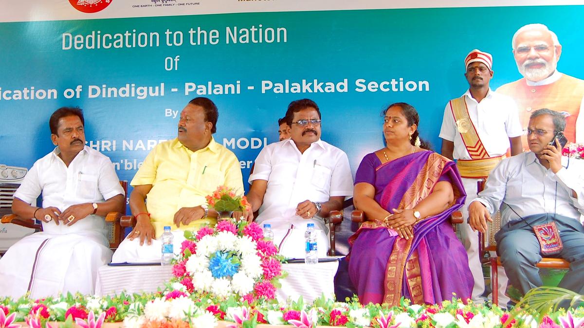 PM dedicates electrified Dindigul-Palani-Palakkad section - The Hindu