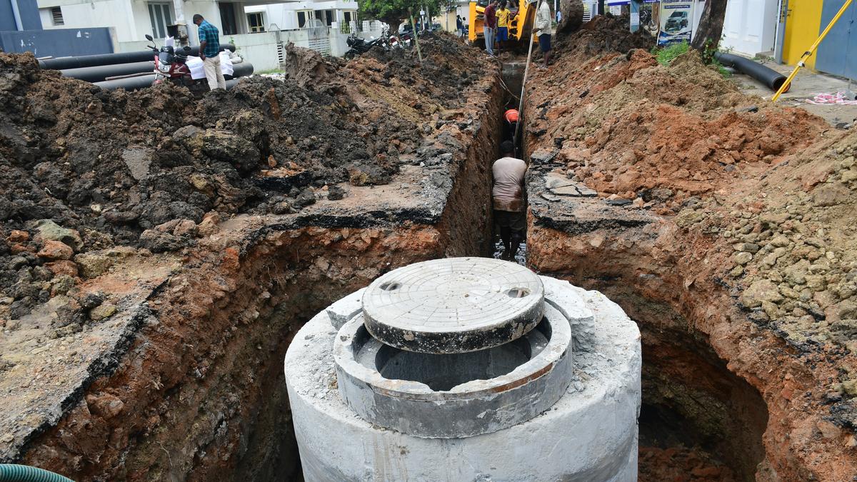 UGD works in Tiruchi to be completed within June, says Mayor - The Hindu