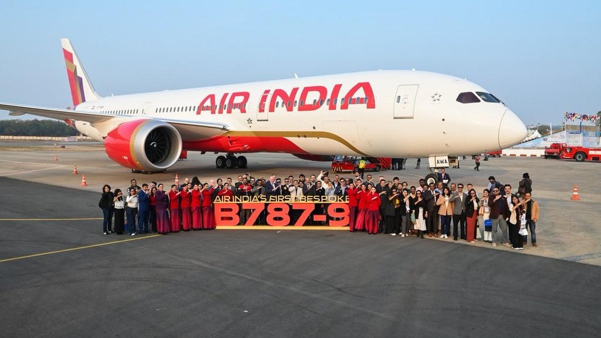 Air India unveils first brand-new Boeing 787-9 Dreamliner - The Hindu