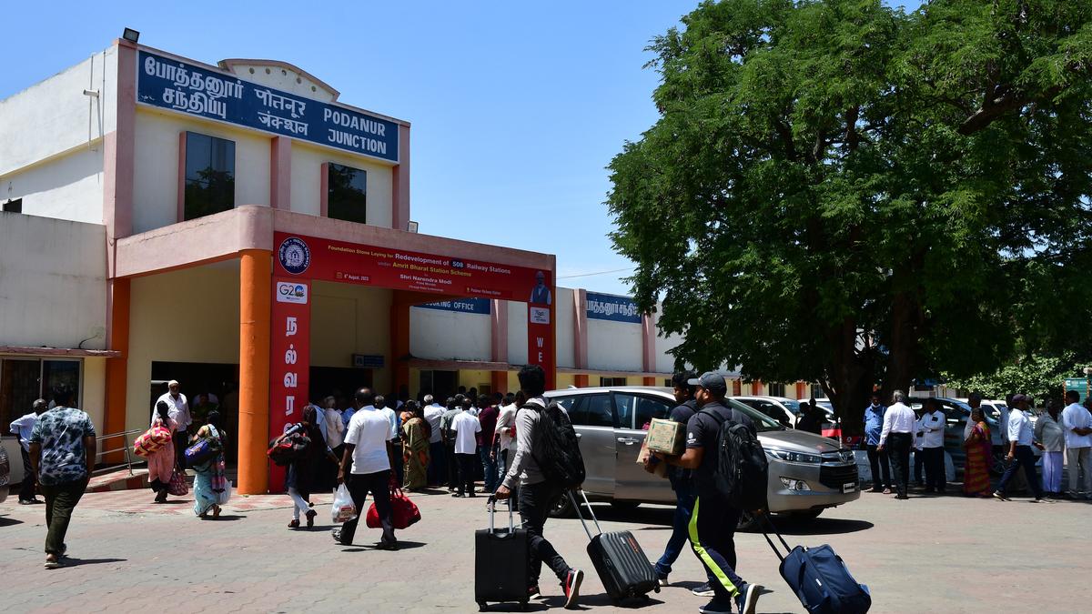 Works at Podanur under Amrit Bharat Railway Station Scheme to be ...