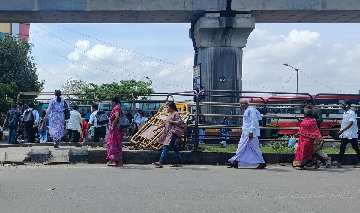 Skywalk at Kengeri Satellite Town bus terminal in Bengaluru remains ...