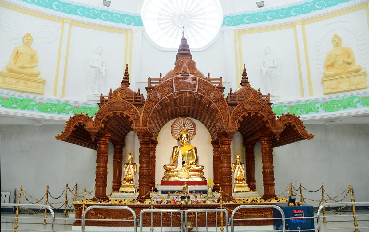 This Buddha Vihara in Karnataka is a place for peace and high learning ...