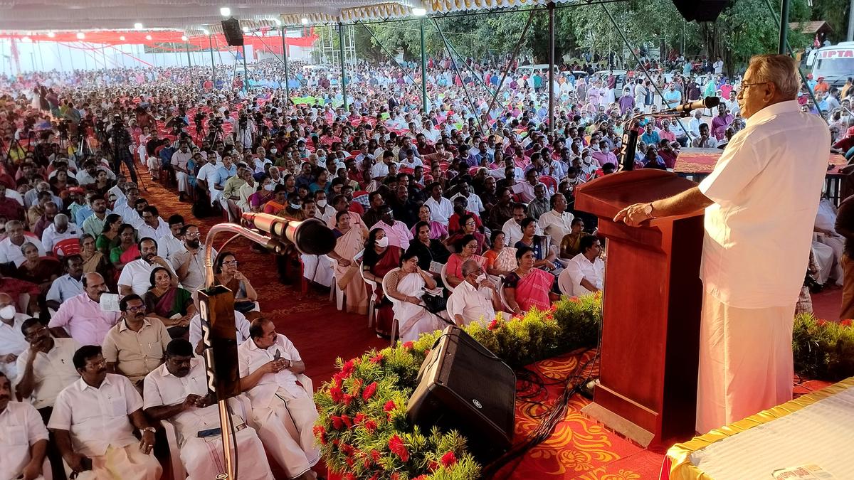 CPI State Conference begins with show of unity - The Hindu