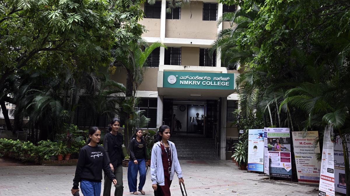 NMKRV College for Women gets co-education tag - The Hindu