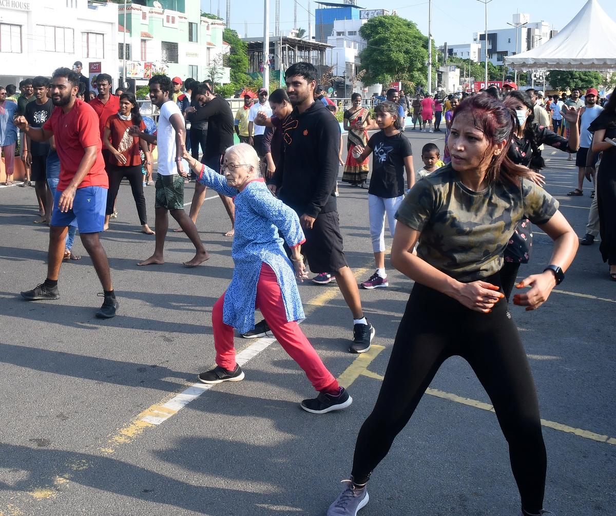 ‘Car-Free Sunday’ off to action-packed start - The Hindu