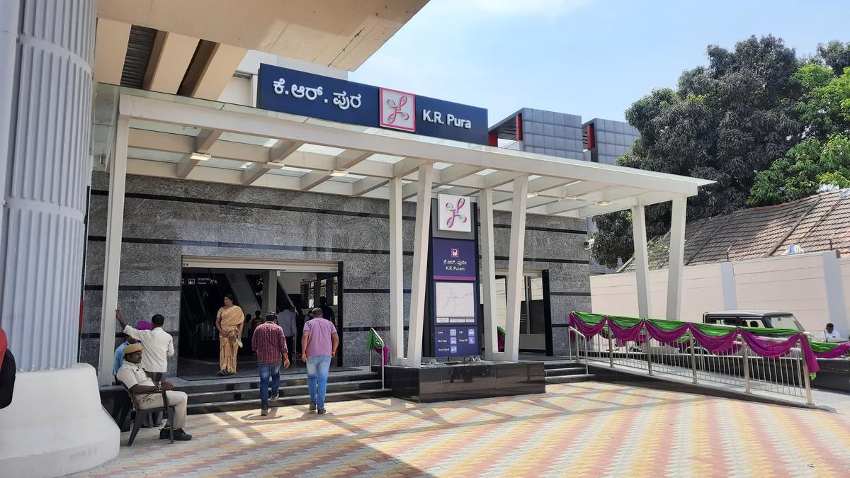 K.R. Puram foot-over-bridge nearing completion; pedestrians express ...