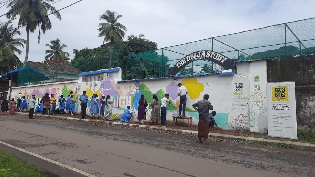 A community mural campaign by students against drug menace turns heads ...