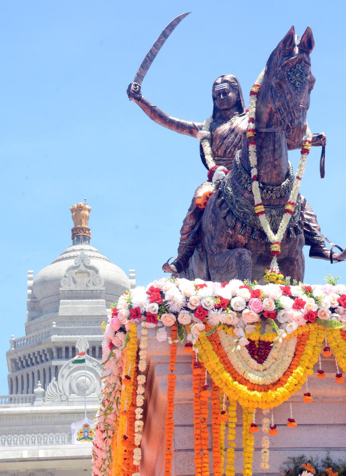Statues of Ambedkar, Chennamma, Sangolli Rayanna unveiled in front of ...
