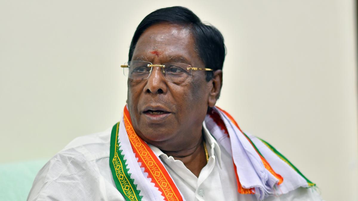 Puducherry CM Rangasamy blaming officials to hide his failures: Narayanasamy - The Hindu