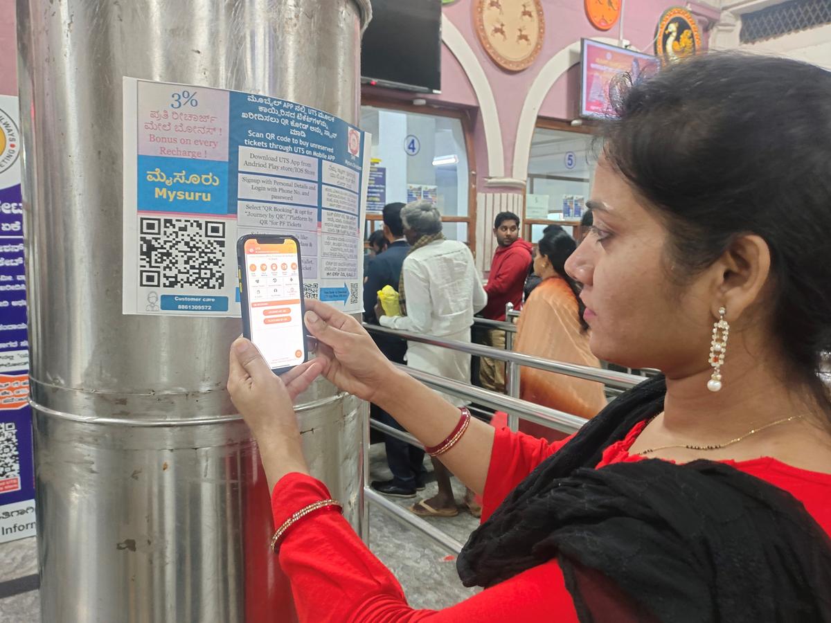 QR Code ticket facility introduced in Mysuru City Railway station - The ...