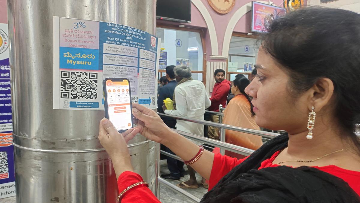 QR Code ticket facility introduced in Mysuru City Railway station - The ...